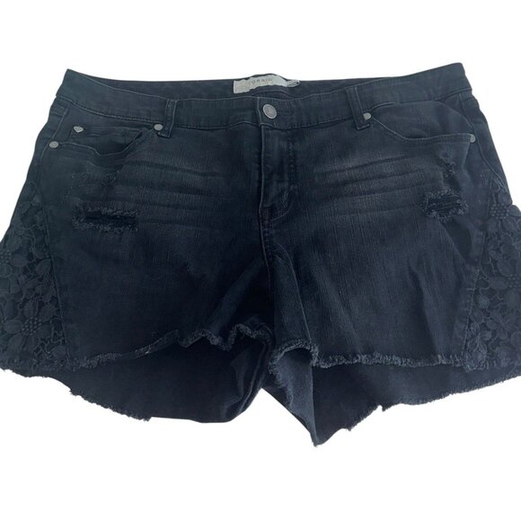 torrid | Shorts | Torrid Womens Denim Cut Off Shorts Plus 2 Black Denim ...